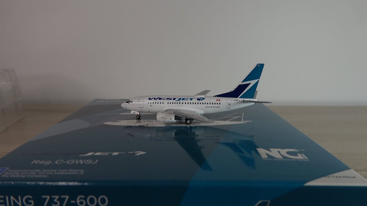 NG Models WestJet Boeing 737-600 Model Unboxing & Review - YouTube