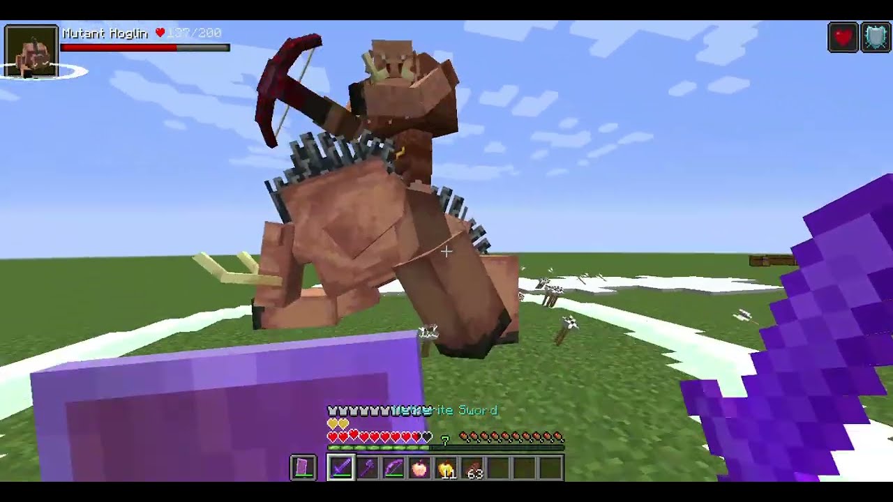 ME Vs Mutant Piglin Mount Mutant Hoglin - Minecraft Mobs Fight - YouTube