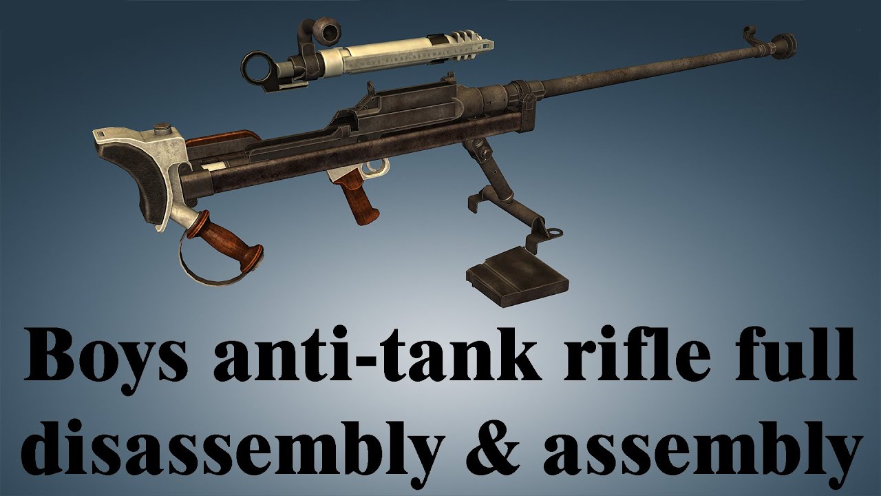 Boys anti-tank rifle: full disassembly & assembly - YouTube