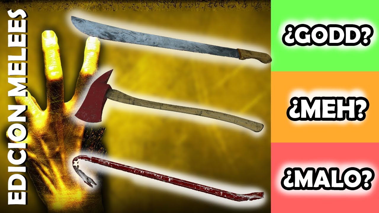 TOP DE PEOR A MEJOR ARMA MELEE DE L4D2 - YouTube