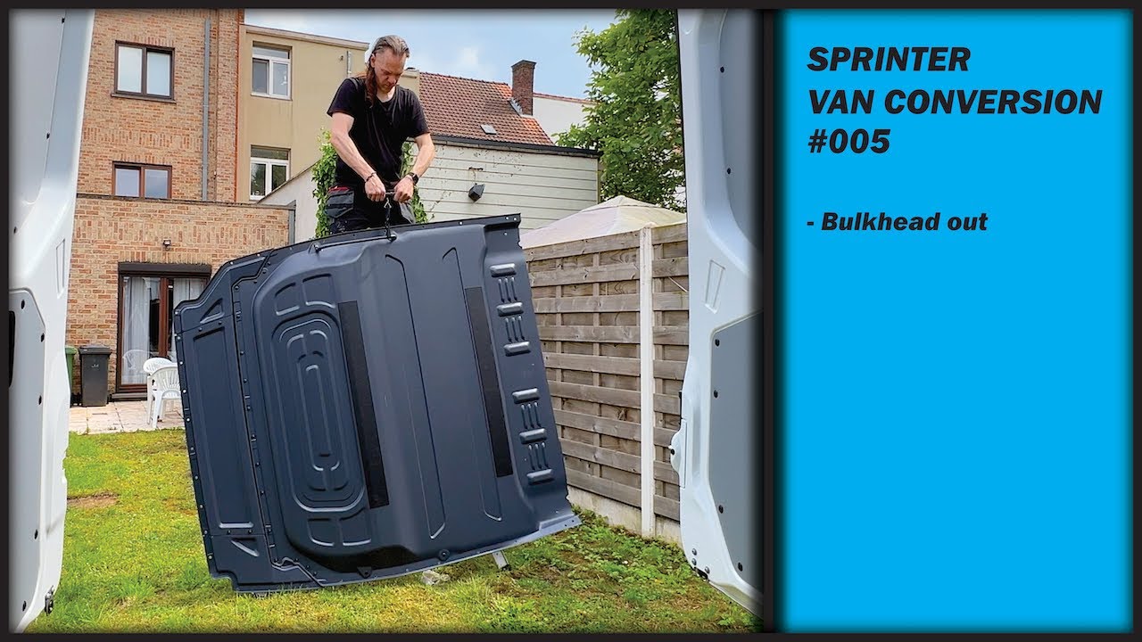 Sprinter Van Conversion 005 - Bulkhead out - YouTube