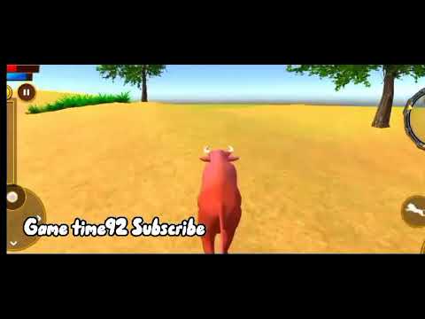 Angry Bull simulator fighting with another animal||Cow Bull Game ...