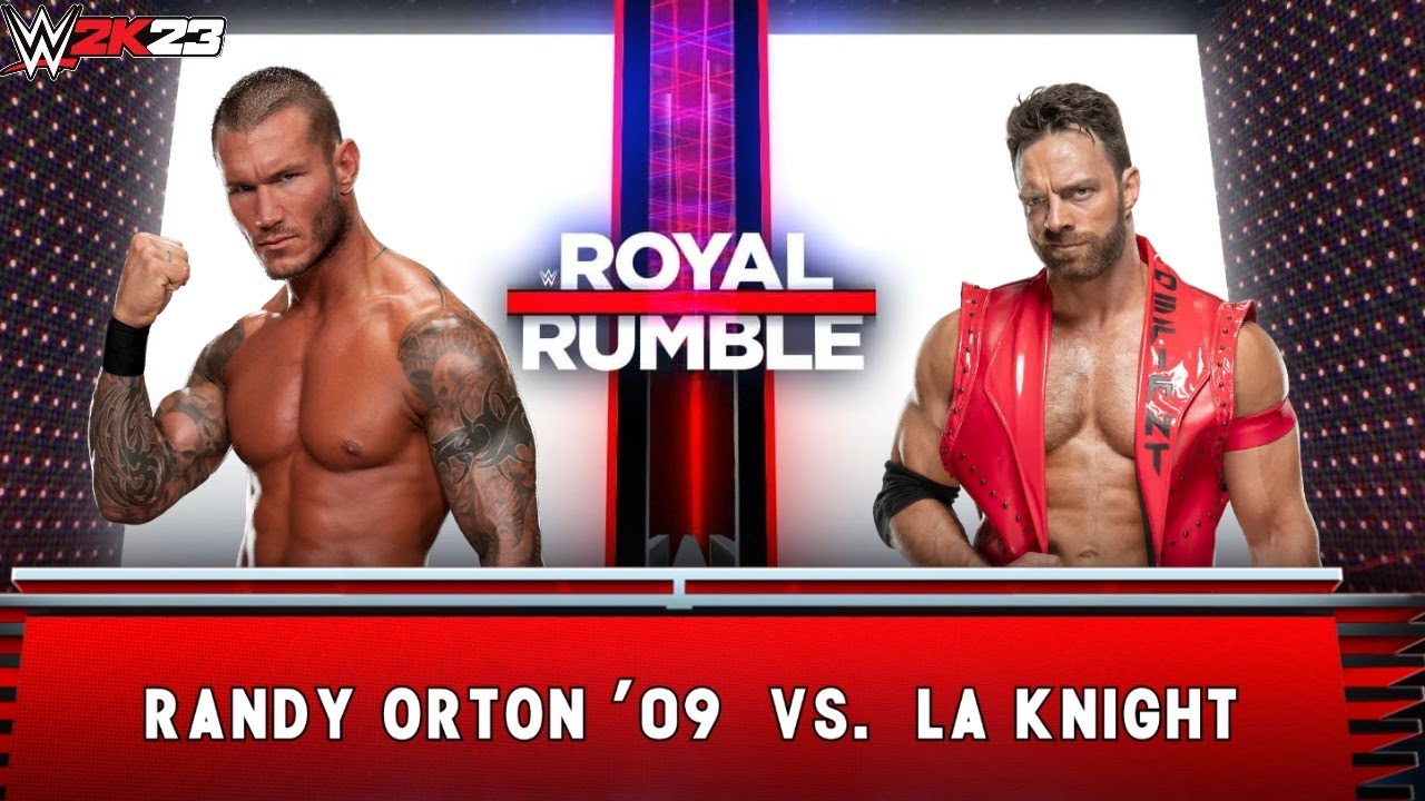 Full Match - Randy Orton '09 vs. La Knight: Royal Rumble|WWE 2K23 - YouTube