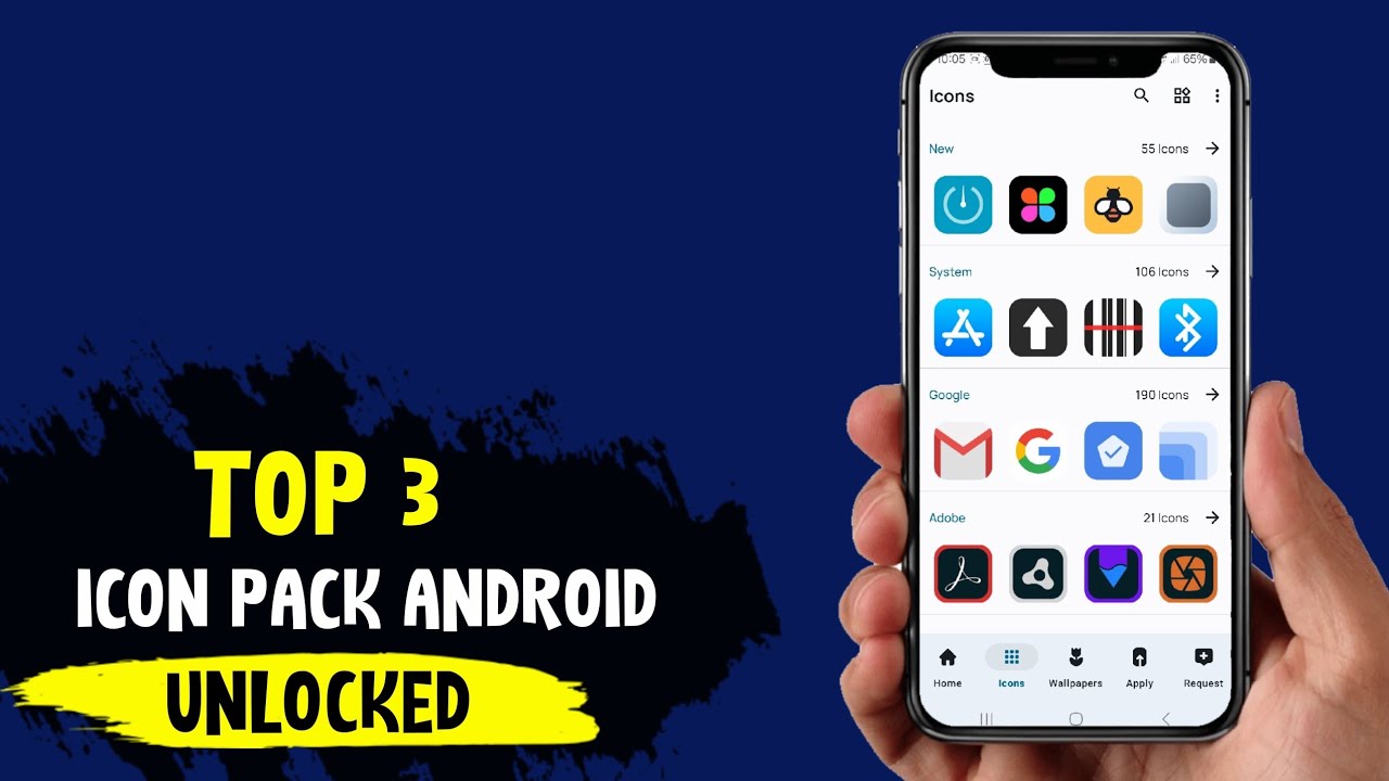 3 Best Android Icon Pack Apps in 2024 - YouTube