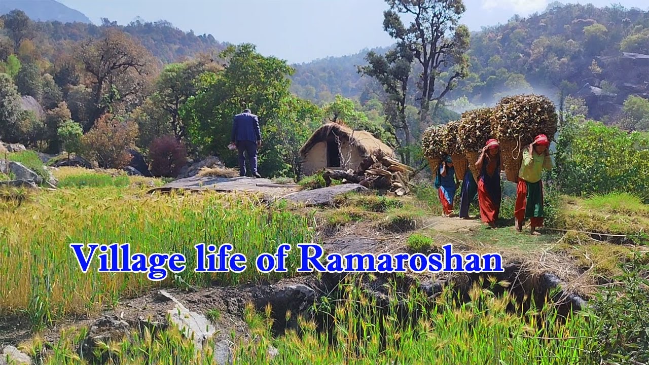 Village life of Ramaroshan Nepal || Simple and Poor but peaceful life ...