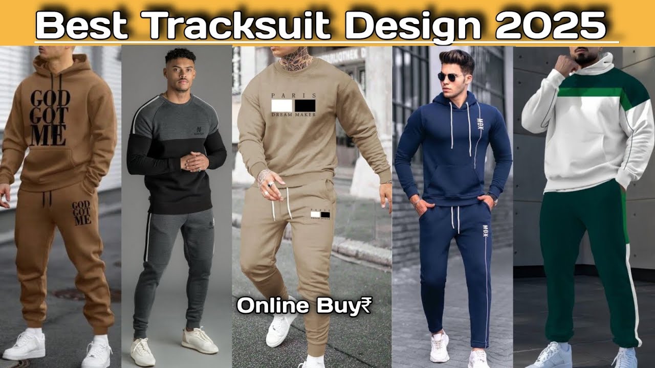 Best Tracksuit Design 2025 For Men's | Winter Hooded Tracksuit Outfits ...