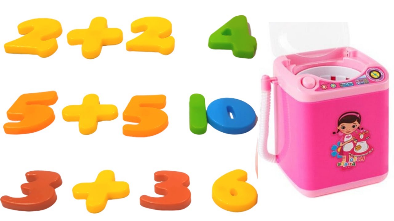 Play and Fun with Counting Numbers Washing Machine Toy Kids - YouTube