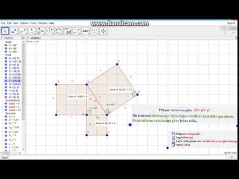 8-ci sinif, Pifaqor teoreminin isbatı - YouTube