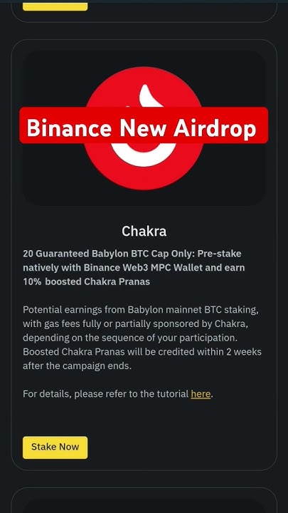 Binance Web3 Wallet Airdrop Babylon PreStake All Missions Guide - YouTube