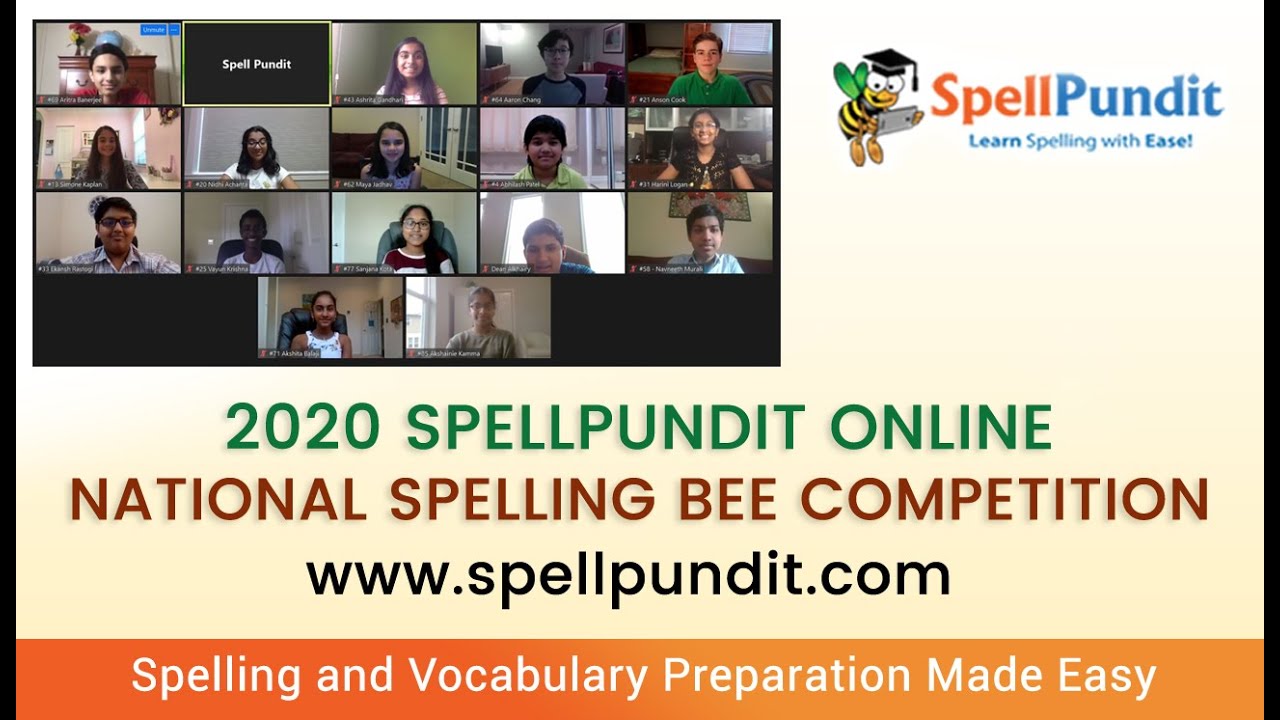 Highlights of the SpellPundit Online National Spelling Bee Competition ...
