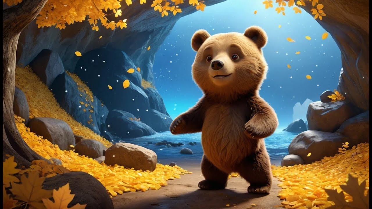 Five Sleepy Bears in a Cave Rhyme Song | Popular Nursery Rhyme ...