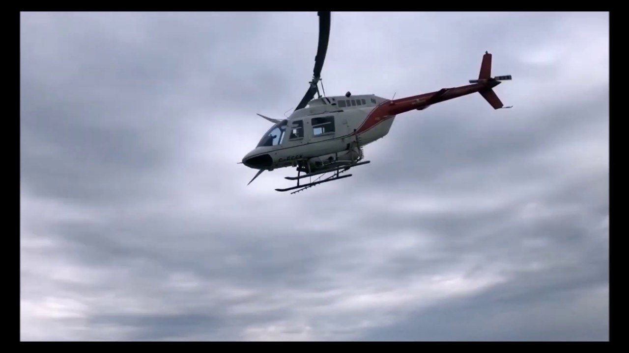 Helicopter Aerial Spraying in action: Heli-Recon - YouTube