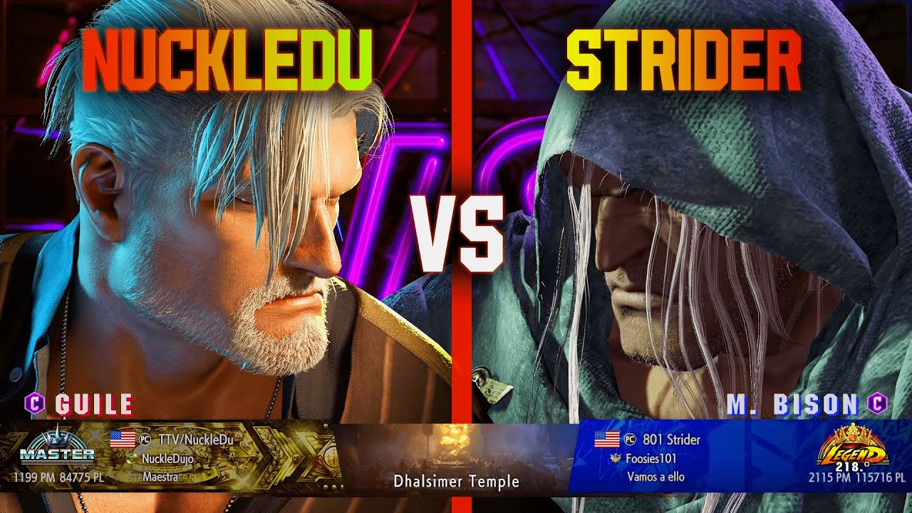 SF6 NuckleDu (Guile) VS Strider (Bison) | High Level Gameplay | Street ...