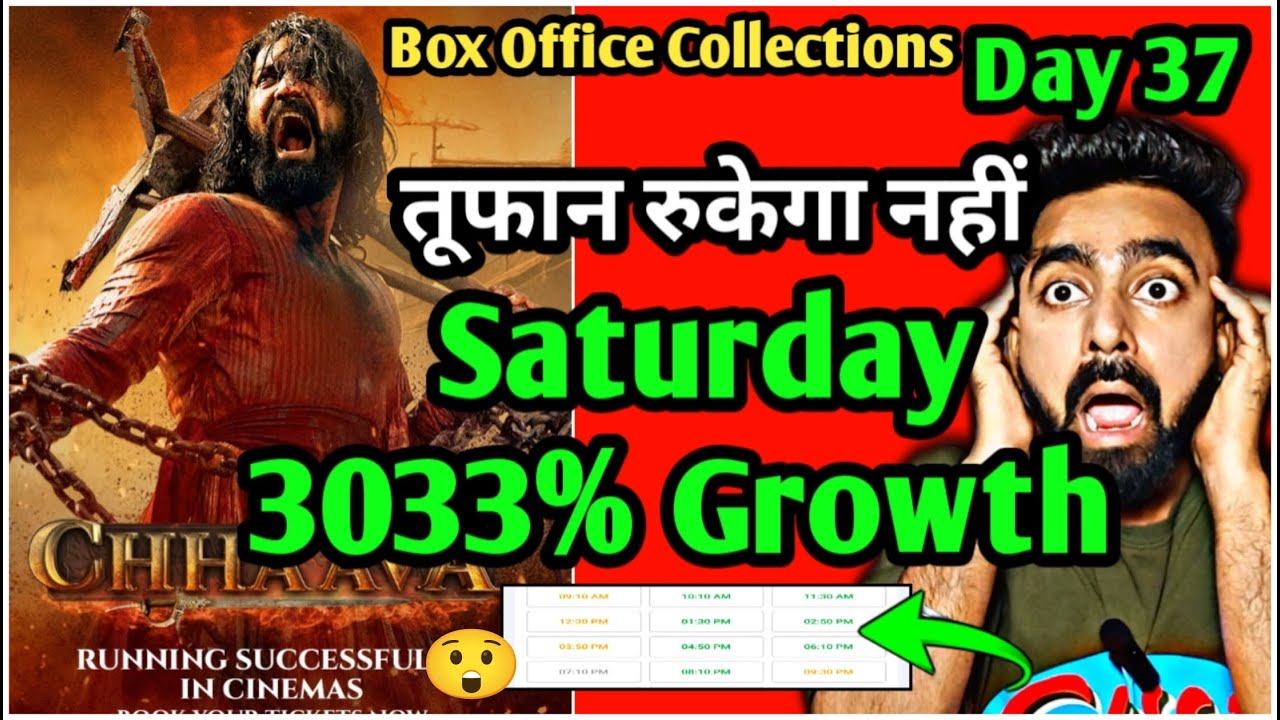 Chhaava Box Office Collections Day 37 Chava Movie Collection Chhaava ...
