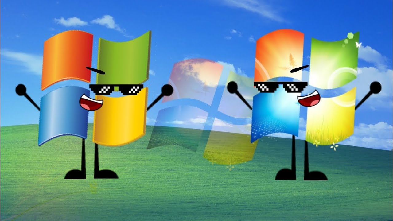 Windows XP and Windows 7 (Windows BFDI) - YouTube