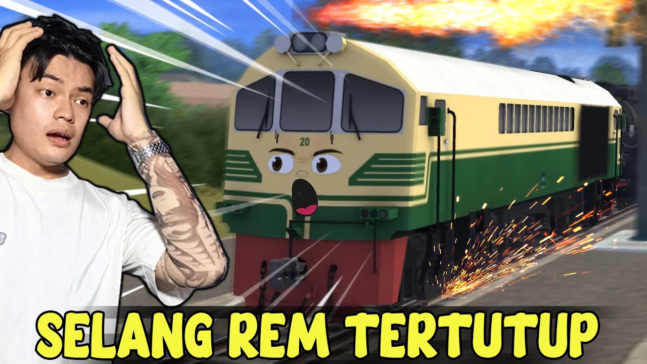 REM BLONG KERETA PENGANGKUT 300 ORANG - Daru Si Loko Mallet - YouTube