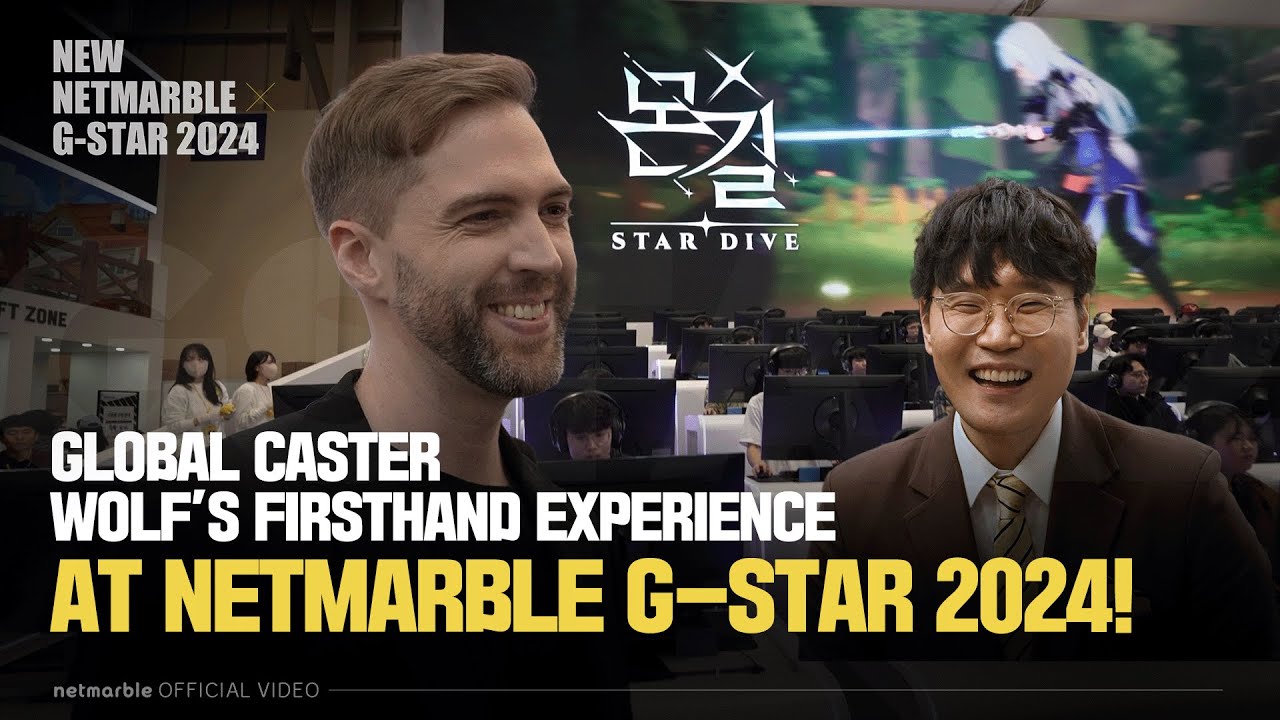 Global caster Wolf made an appearance at G-STAR! Let’s play the game ...