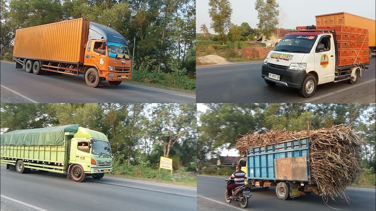 truk wings box oren, truk muatan tebu,pickup muatan ayam, truk hino ...