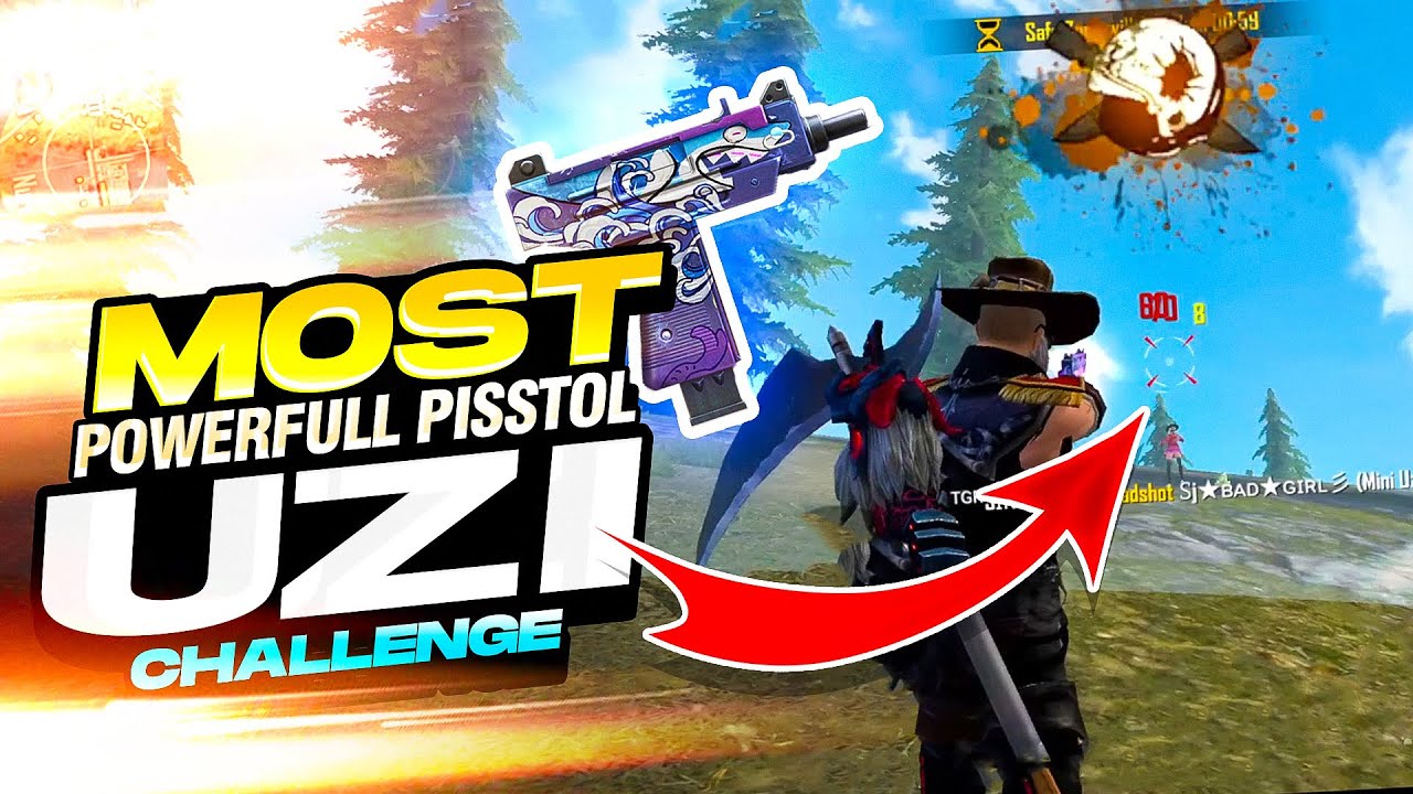 😱 Most Powerfull Uzi Challenge In Rank Match Full Pro Lobby 🔥 - Garena ...