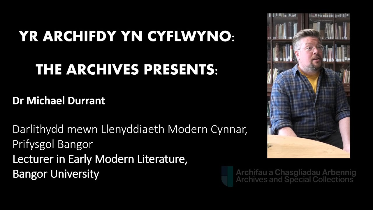 The Archives Presents: Dr Michael Durrant - YouTube