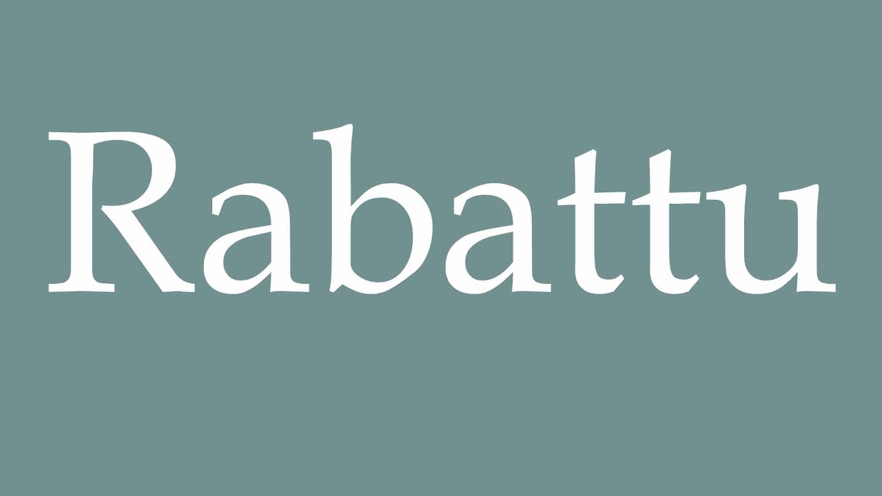 How to Pronounce ''Rabattu'' (Knocked down) Correctly in French - YouTube