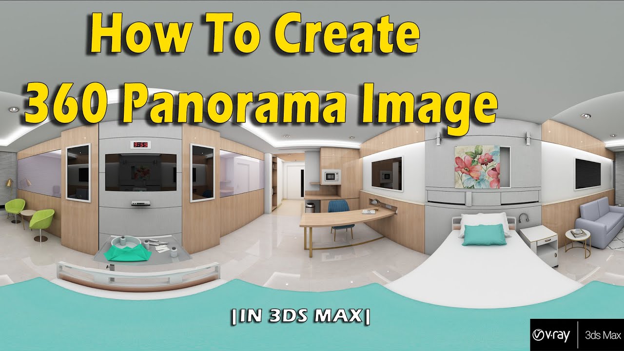 How To Create 360 Panorama Image In 3ds max - YouTube