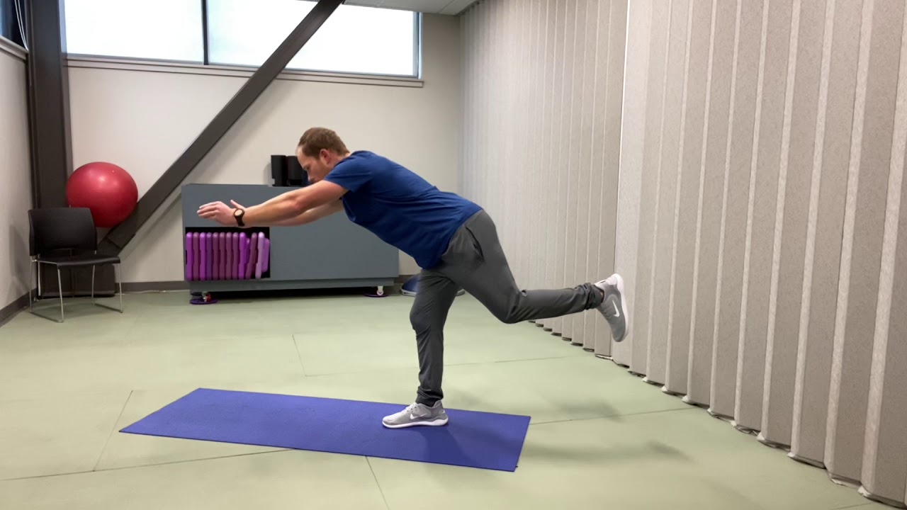 Single Leg RDL to Reach - YouTube