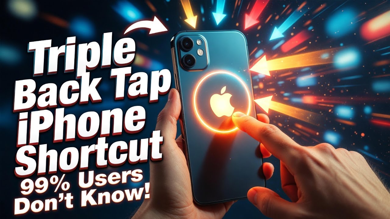 iPhone Triple Back Tap – Use Any Shortcut - YouTube
