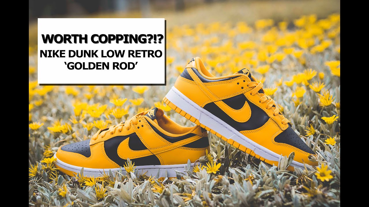 Nike Dunk Low Retro ‘Golden Rod’ Unboxing and Review - YouTube
