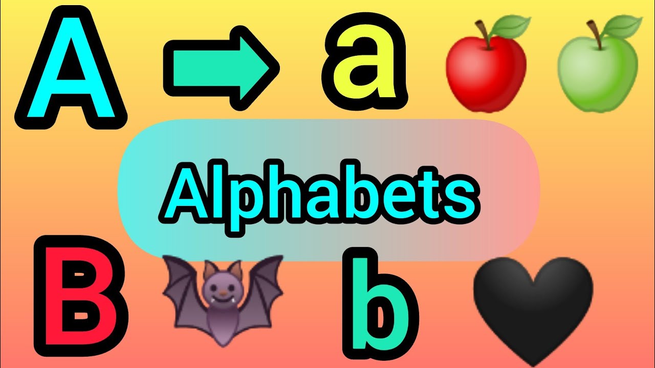 Learning ABCD letters and basic English vocabulary |English alphabet A ...