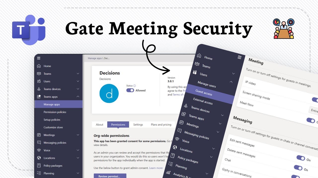 How to change admit permissions in in Microsoft Teams - YouTube