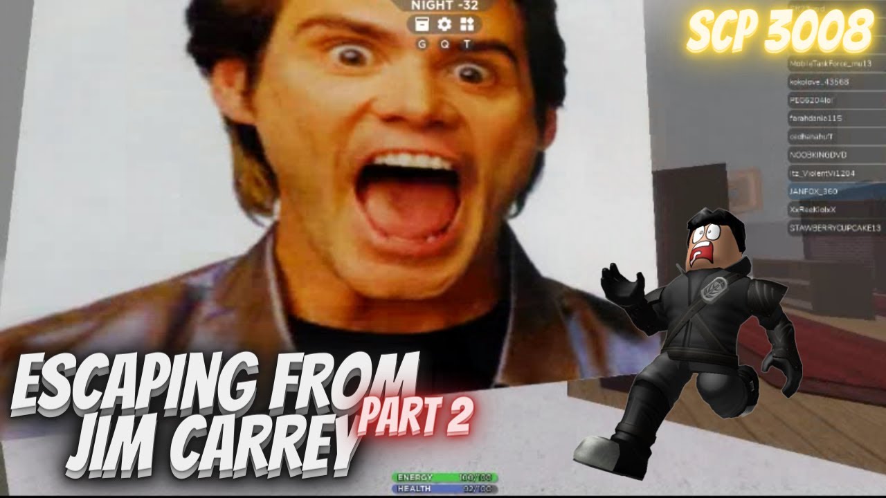 Escaping From Jim Carrey in SCP 3008 PT.2 (ROBLOX) - YouTube