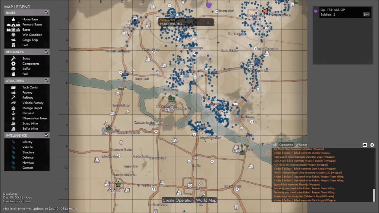FOXHOLE Timelapse - Colonials Pushback! - Deadlands [17 November 2018 ...