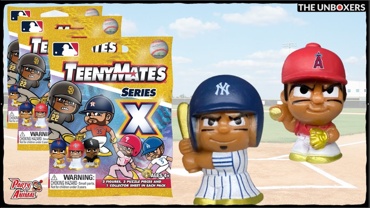 Teenymates MLB - Series X Mini Baseball Figures Extra Innings - YouTube