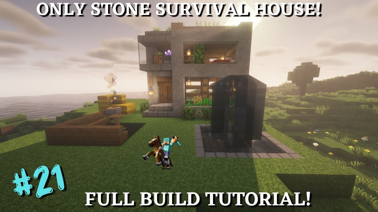 Minecraft Tutorial: How to Build a Chill Survival House | Must Try 10 ...