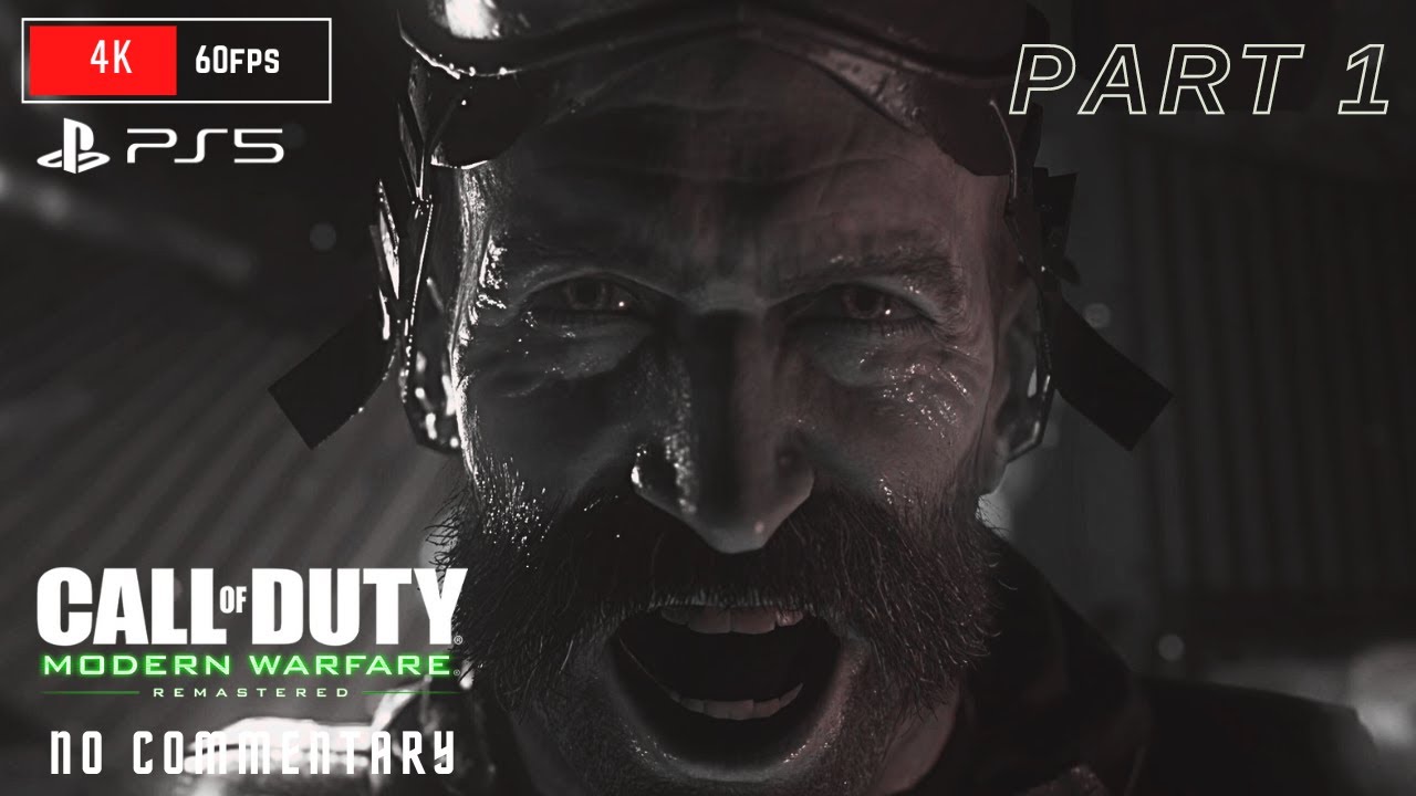 "Call of Duty Modern Warfare Remastered Part 1 - No Commentary Gameplay ...
