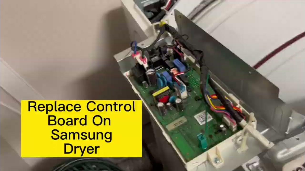 Replace Samsung Dryer Main Control Board - YouTube