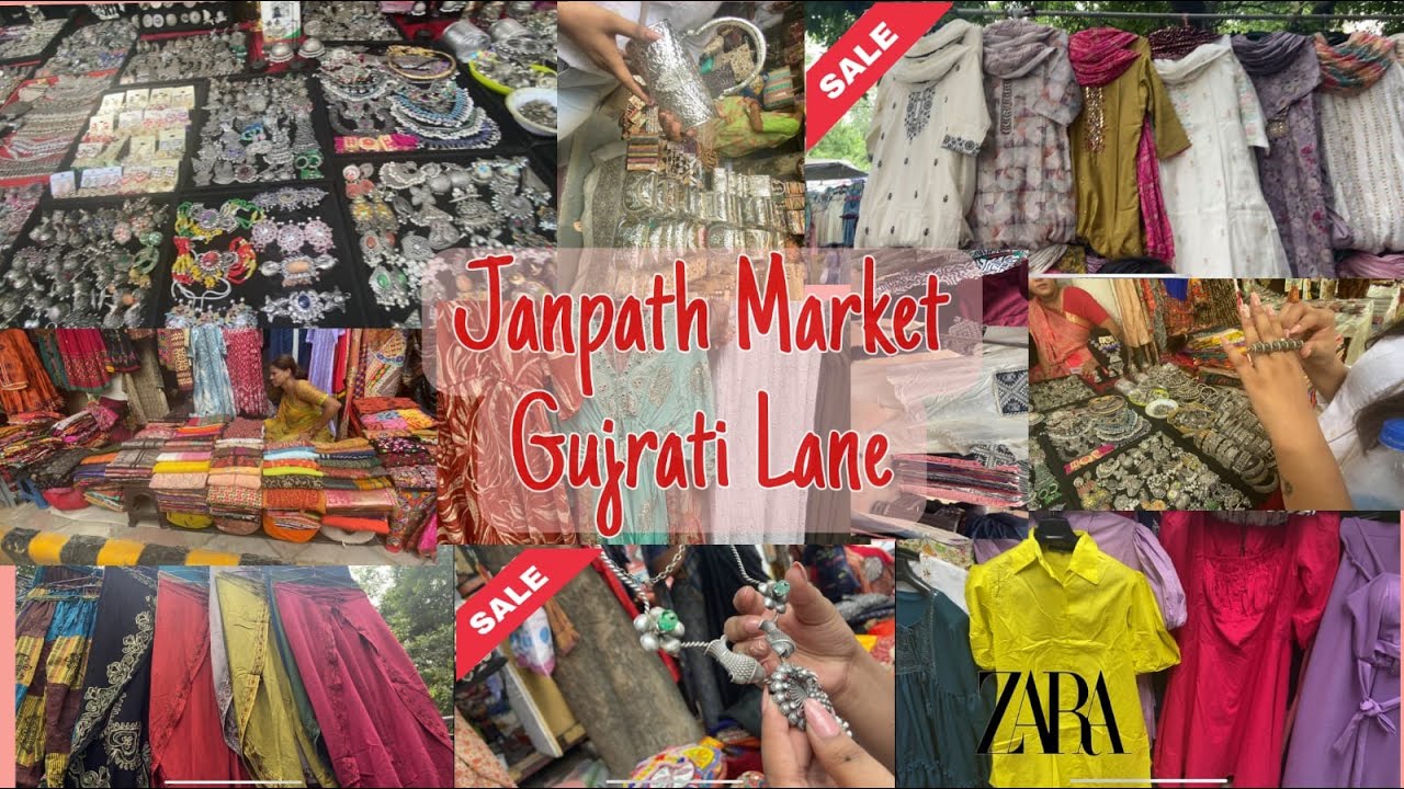 Janpath Market & Gujrati Lane Explore || Rakhi Collection || New Summer ...