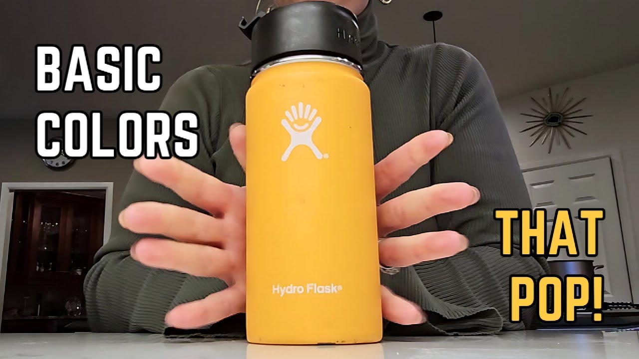 Hydro Flask Stainless Steel Wide Mouth Bottle in Yellow: Your Everyday ...