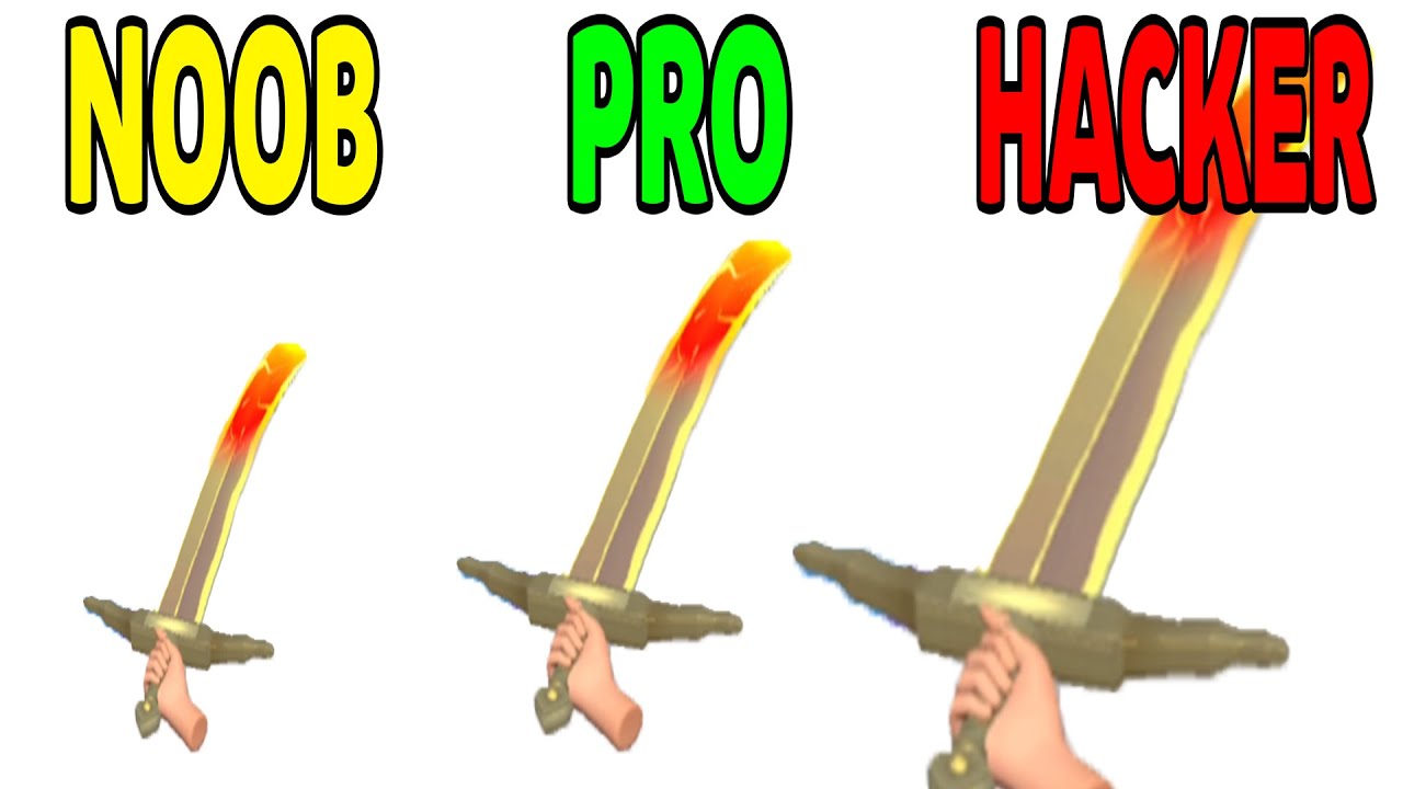 Sword Melter - NOOB VS PRO VS HACKER - YouTube
