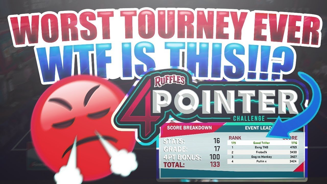 WTF IS THIS?!! NBA 2K18 RUFFLES 4 POINT CHALLENGE RAGE👿 WORSE TOURNAMENT EVER CREATED!! - YouTube