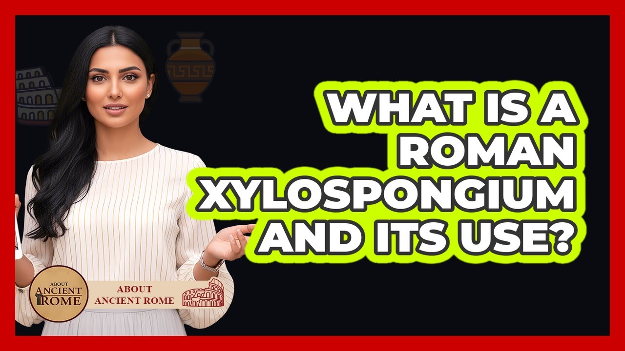 What Is A Roman Xylospongium And Its Use? - YouTube