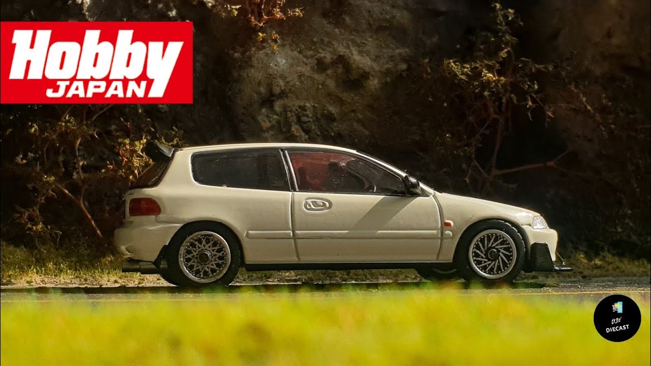 Honda Civic EG6 JDM Style Mesh Wheels by Hobby Japan | UNBOXING and ...