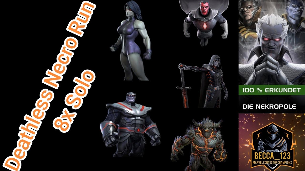 Deathless Necro Run | 8x Solo | MCOC | Marvel Contest Of Champions ...