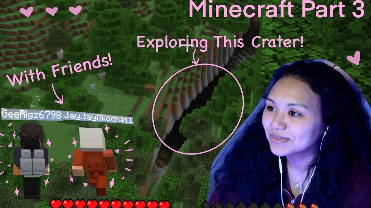 Playing Minecraft With Friends • Part 3 Exploring The Cave - YouTube