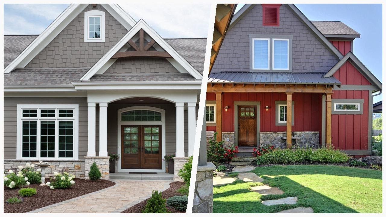 75 Mixed Siding House Exterior Design Ideas You'll Love ⭐️ - YouTube