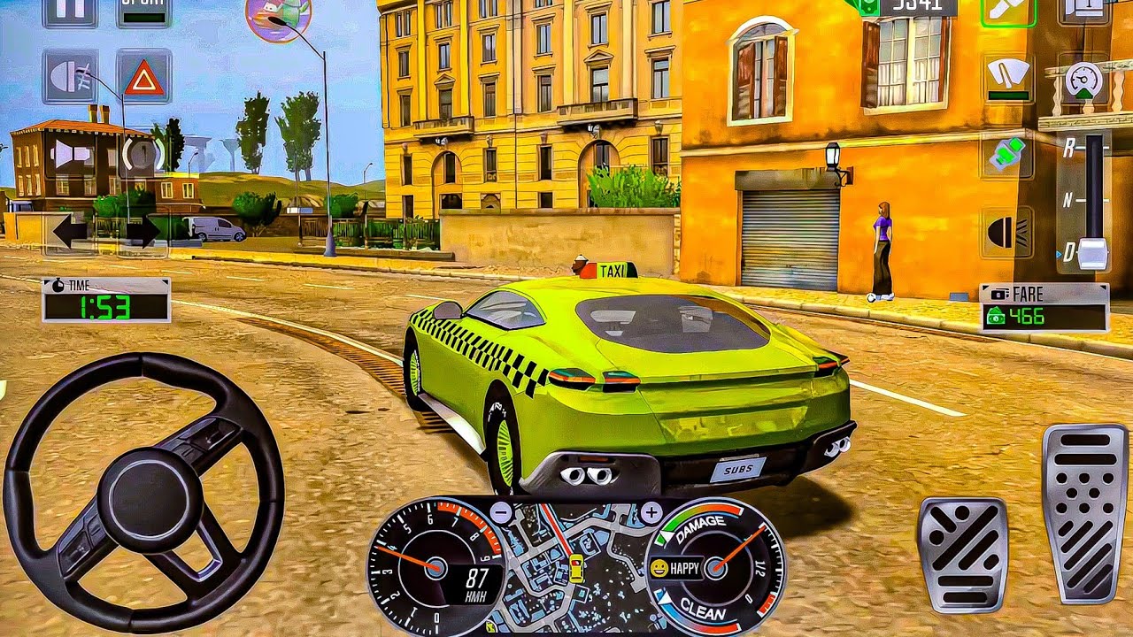 High graphic HD Taxi smi 2022 Ferarri Car gameplay _ Taxi sim evolution ...