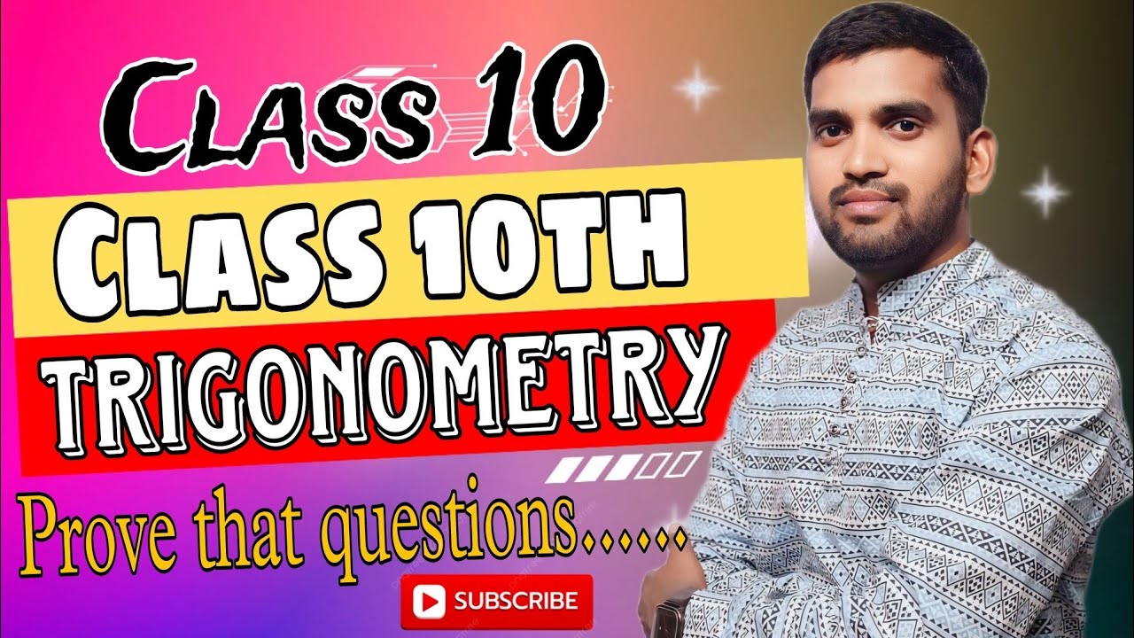 Trigonometry Class 10th Maths Important Question NCERT UP Board ...