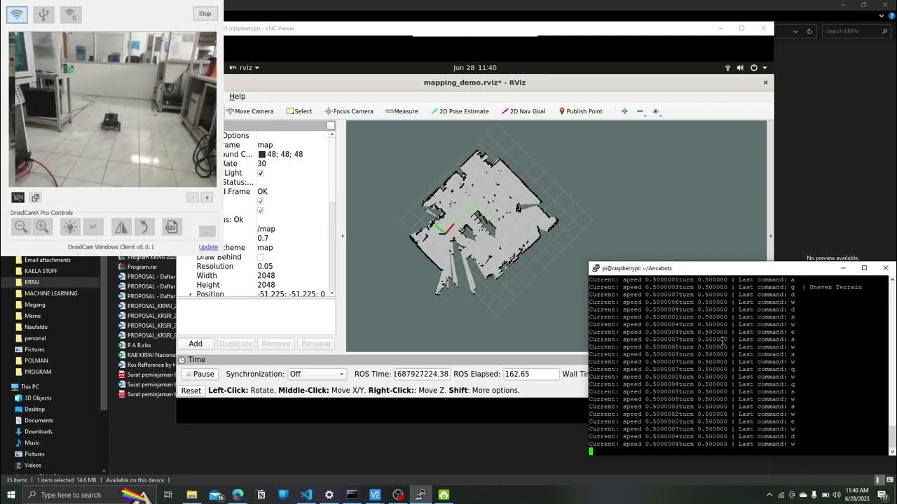 Hector SLAM Mapping with hexapod base in ROS - YouTube