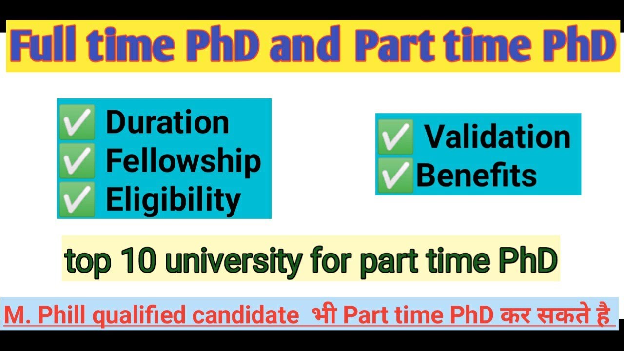 Phd Full Time And Part Time PhD All Information phd phdadmission 